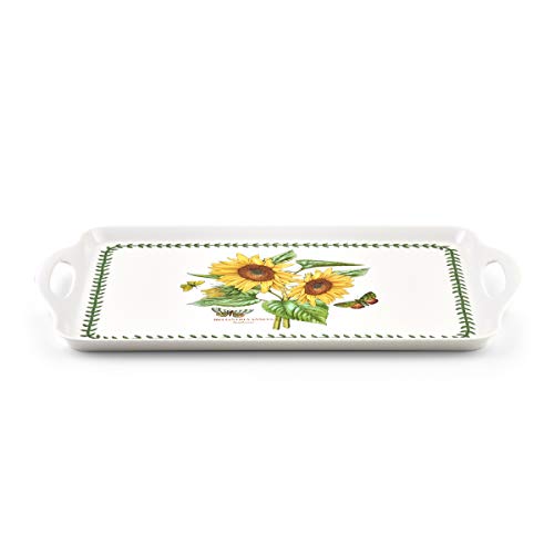 Pimpernel Botanic Garden Collection Large Handled Tray | Serving Tray for Lunch, Coffee, or Breakfast | Made of Melamine | Measures 18.9" x 11.6" | Dishwasher Safe