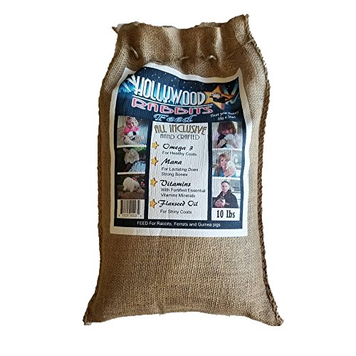 Hollywood Rabbits Feed - 9 Lb. Premium Feed | Hand Crafted High-Fiber | Probiotics for Digestive Health