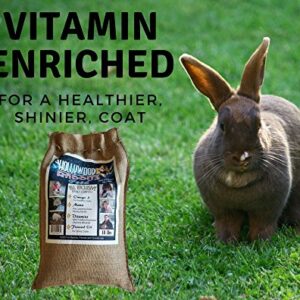 Hollywood Rabbits Feed - 9 Lb. Premium Feed | Hand Crafted High-Fiber | Probiotics for Digestive Health