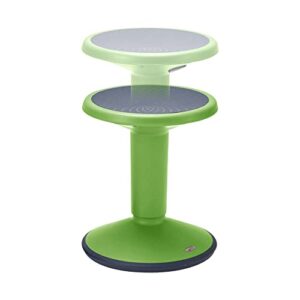 ECR4Kids SitWell Wobble Stool, Adjustable Height, Active Seating, Grassy Green