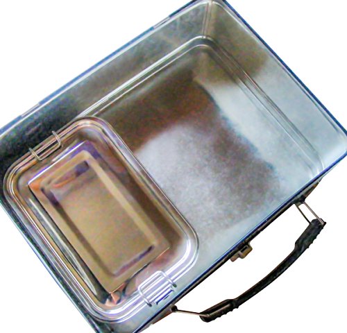 Stainless Steel Leak-Proof Lunch Container For Kids and Adults - BPA Free - Back to School - Dishwasher Safe - Holds 2 Cups - Eco Friendly - Lid Clamps - Great for Camping Hiking