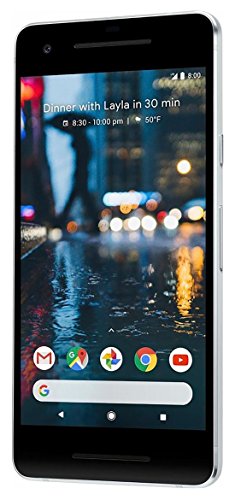 Google Pixel 2 128GB - Clearly White, Google Unlocked Version (Renewed)