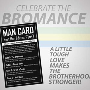 Wannabe Genius Groomsmen Gifts - The Man Card - Groomsmen Proposal or Groomsman Gifts for Wedding Day (6-Pack)