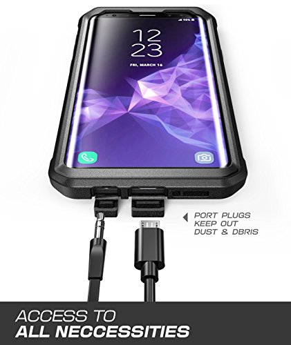 SUPCASE Unicorn Beetle Pro Series Case Designed for Samsung Galaxy S9+ Plus, with Built-In Screen Protector Full-body Rugged Holster Case for Galaxy S9+ Plus (2018 Release) (Black)