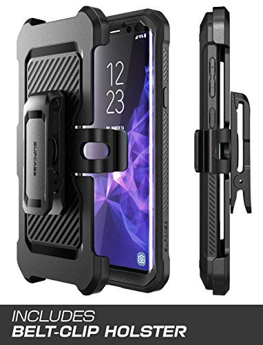 SUPCASE Unicorn Beetle Pro Series Case Designed for Samsung Galaxy S9+ Plus, with Built-In Screen Protector Full-body Rugged Holster Case for Galaxy S9+ Plus (2018 Release) (Black)