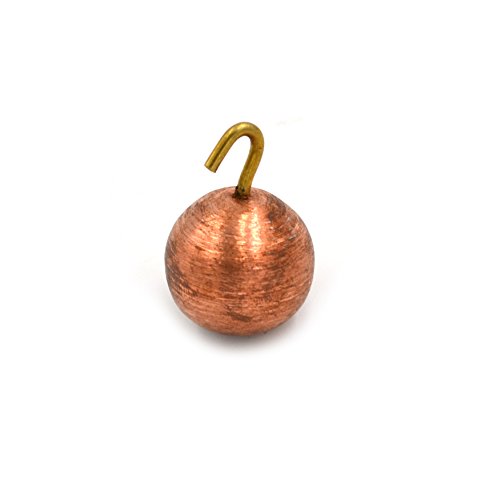 Copper Pendulum Bob with Hook, 1" (25mm) Diameter