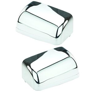 trail ridge tr00374 (2 piece) chrome door mirror cap set compatible with 2001-2005 ford excursion 2004-2014 f-150 1999-2016 f-250 super duty f-350 super duty f-450 super duty 99-15 f-550 super duty