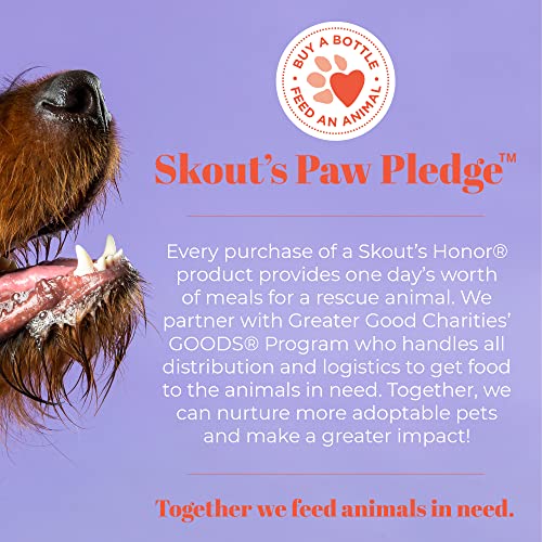 SKOUT'S HONOR: Probiotic Pet Shampoo & Conditioner - 2-in-1 with Avocado Oil - Cleans and Conditions Fur, Supports Pet’s Natural Defenses, PH-Balanced, Sulfate-Free - Honeysuckle - 16 oz.