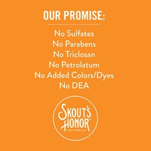 SKOUT'S HONOR: Probiotic Pet Shampoo & Conditioner - 2-in-1 with Avocado Oil - Cleans and Conditions Fur, Supports Pet’s Natural Defenses, PH-Balanced, Sulfate-Free - Honeysuckle - 16 oz.