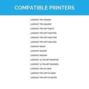 LD Products Compatible Toner & Drum Cartridge Replacement for HP 30X CF230X 30A Toner & 32A CF232A Drum for Laserjet Pro M203dw M203dn MFP M227fdw M227fdn Printer (3 Black Toners, 1 Drum, 4-Pack)