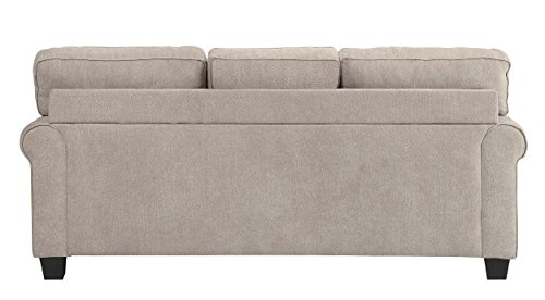 Homelegance Clumber 82" Reversible Sectional with Accent Pillows, Beige