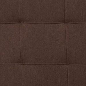 Flash Furniture Bedford Tufted Upholstered Queen Size Headboard in Dark Brown Fabric