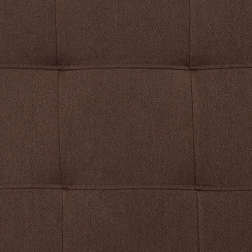 Flash Furniture Bedford Tufted Upholstered Queen Size Headboard in Dark Brown Fabric