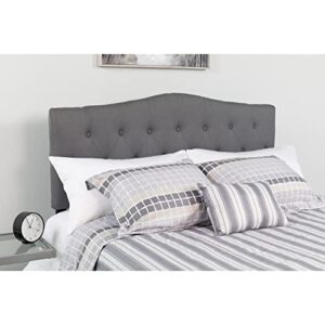 Flash Furniture Cambridge Tufted Upholstered Twin Size Headboard in Dark Gray Fabric