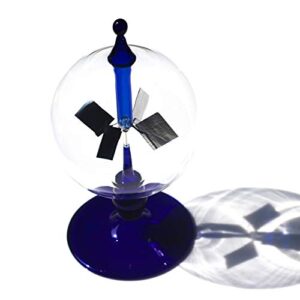 DORAMI Blue Solar Power Radiometer Sun Light Energy Crookes Spinning Vanes Windmill Gift Home Desk Decoration