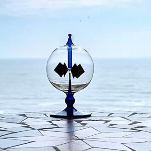 DORAMI Blue Solar Power Radiometer Sun Light Energy Crookes Spinning Vanes Windmill Gift Home Desk Decoration