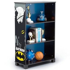 Delta Children Deluxe 3-Shelf Bookcase - Ideal for Books, Homeschooling & More, DC Comics Batman - Greenguard Gold Certified, Decor