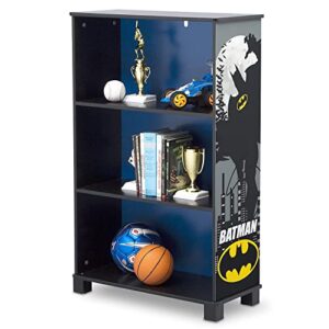 Delta Children Deluxe 3-Shelf Bookcase - Ideal for Books, Homeschooling & More, DC Comics Batman - Greenguard Gold Certified, Decor