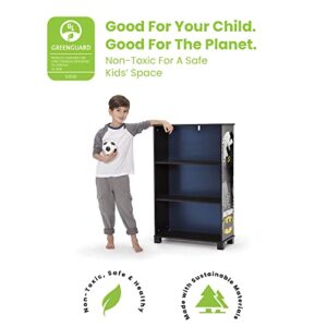 Delta Children Deluxe 3-Shelf Bookcase - Ideal for Books, Homeschooling & More, DC Comics Batman - Greenguard Gold Certified, Decor