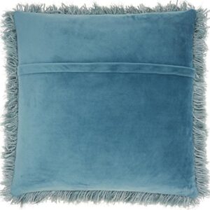 Mina Victory Shag Yarn Shimmer Shag Celadon 14" x 20" Throw Pillow