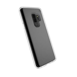 speck presidio clear samsung galaxy s9 plus case, clear/clear