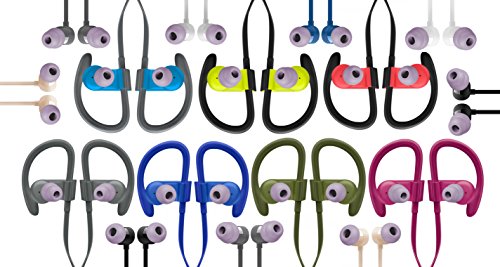 12pcs (DF-3sz) Light Purple Gray S/M/L Double Flange and Round Replacement Adapters Eartips Earbuds Compatible with BeatsX, Powerbeats 3 2 1, and Urbeats 3 Earphones Headphones