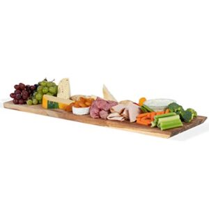 brightmaison maggio charcuterie board & wood cutting board wall mountable and table top kitchen decor acacia wood