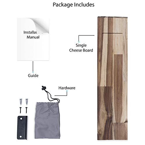 brightmaison Maggio Charcuterie Board & Wood Cutting Board Wall Mountable and Table Top Kitchen Decor Acacia Wood