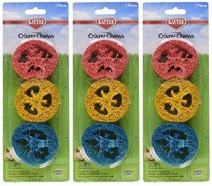 kaytee crispy chews, 9 pack, for the kaytee small pet kabob