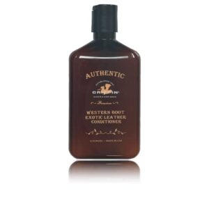 griffin western exotic leather conditioner (8 oz.) - non-toxic formula for cowboy boots, snakeskin, alligator, crocodile, leather apparel and more! - made in the usa brown