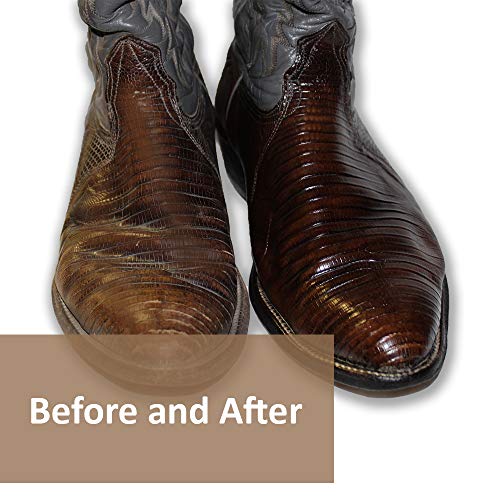 Griffin Western Exotic Leather Conditioner (8 oz.) - Non-Toxic Formula for Cowboy Boots, Snakeskin, Alligator, Crocodile, Leather Apparel and More! - Made in The USA Brown