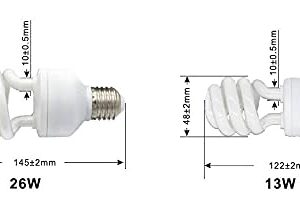 LUCKY HERP 15.0 UVB Intense Fluorescent Terrarium Lamp,Reptile UB Bulb Light,Compact Bulb (26 Watt)