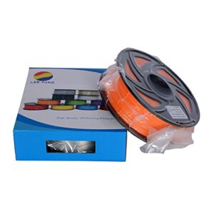 LEE FUNG ABS 3D Printer Filament 1.75mm,1kg (2.2lbs) Spool, Dimensional Accuracy +/- 0.05 mm Orange