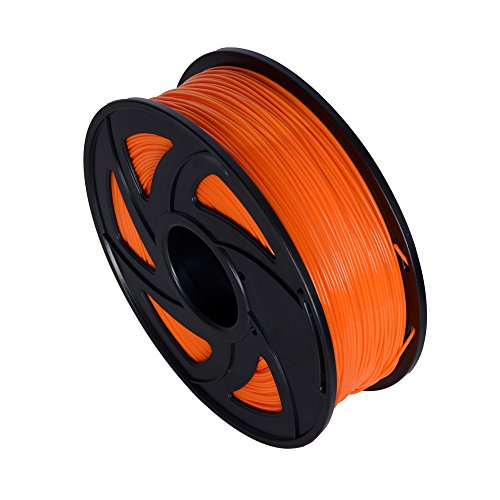 LEE FUNG ABS 3D Printer Filament 1.75mm,1kg (2.2lbs) Spool, Dimensional Accuracy +/- 0.05 mm Orange