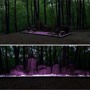 chic style Glow Stone Glowing in The Dark Pebbles Outdoor Decor Fish Tank Walkway Gravel Rocks Decoration (Pink in Daytime, Purple in The Dark)