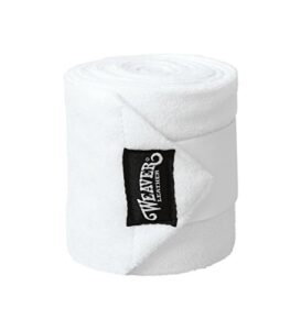 weaver leather polo leg wraps white, 4" x 9'