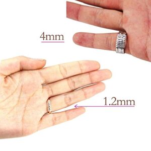 Invisible Ring Size Adjuster for Loose Rings – Ring Guard, Ring Sizer, 4 Sizes Fit Almost Any Ring. [12pcs]