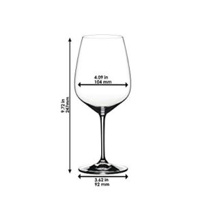 Riedel Extreme Cabernet Wine Glasses, Set of 4, Clear, 28.22 ounces