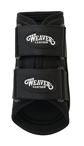 Weaver Leather Splint Boots with Xtended Life Closure System, Large, Black