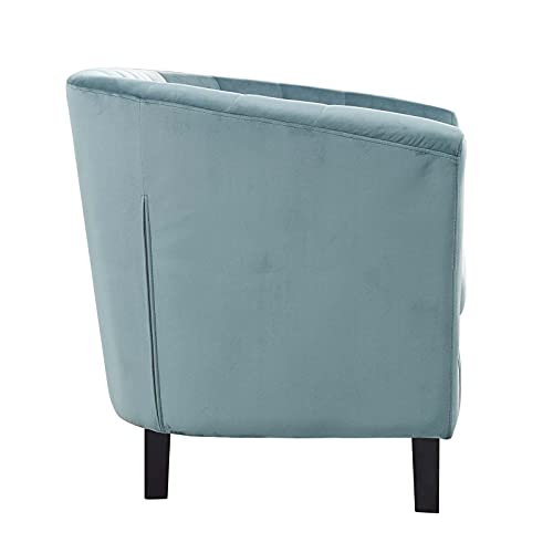 Modway EEI-2615 Prospect Velvet Upholstered Contemporary Modern Loveseat In Sea Blue