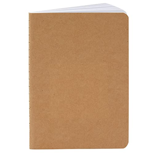 12-Pack Kraft Paper Notebooks A6 Size, 4x6 In Writing Journal with 80 Lined Pages, Notebook Set for Students, Writing, Classroom, Travel, Business, Office Supplies