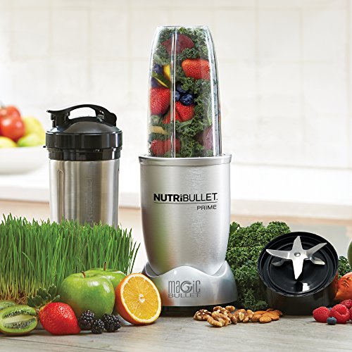 NutriBullet PRIME 12-Piece High-Speed Blender/Mixer System include Stainless Steel Cup, Silver (Renewed)