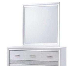 coaster furniture dresser mirror white 205114