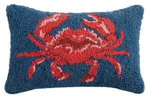 peking handicraft crab hook, 8x12 throw pillow