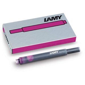 lamy t10 vibrant pink 2018 special edition ink 1 pack (5 cartridges per pack)