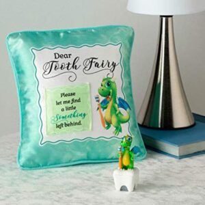 Lillian Rose, Green, 7.75 by 7.5 Dragon Tooth Fairy Pillow