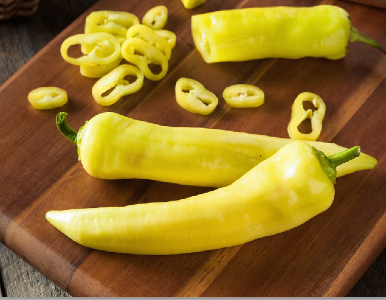 Banana Pepper Seeds for Planting, 100+ Heirloom Seeds Per Packet, (Isla's Garden Seeds), Non GMO Seeds, Other Name: Yellow Wax Pepper/Banana Chilies, Scientific Name: Capsicum annuum