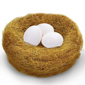 SunGrow Coconut Husk Fiber Bird Nesting Material for Mourning Dove, Straw Nest for Diamond Dove Bird House, Pet Bird Cage and Small Animals Bedding , Suitable For Hamster, Gerbils, Chinchillas, 3 oz