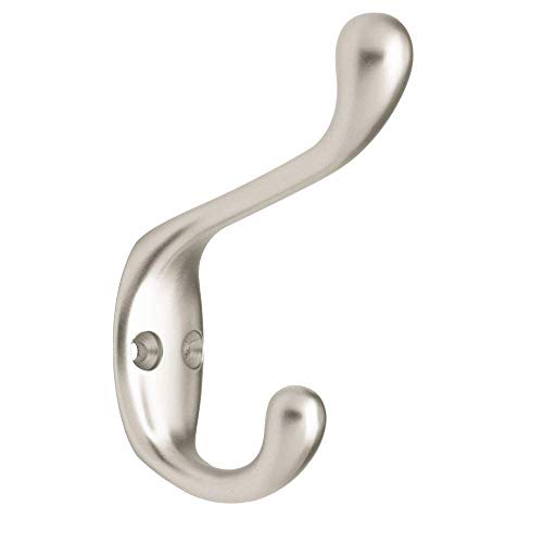 Liberty 3.5 in. Matte Nickel Heavy Duty Coat and Hat Hook Value Pack (3-Pack)