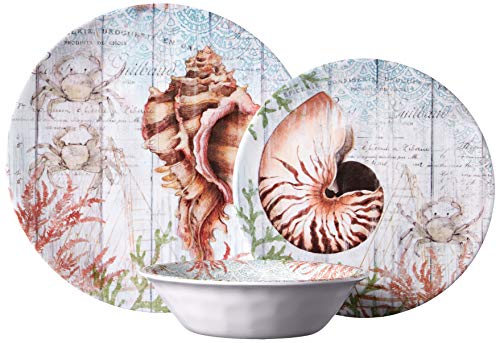 Certified International Sanibel Melamine 12 pc Dinnerware Set